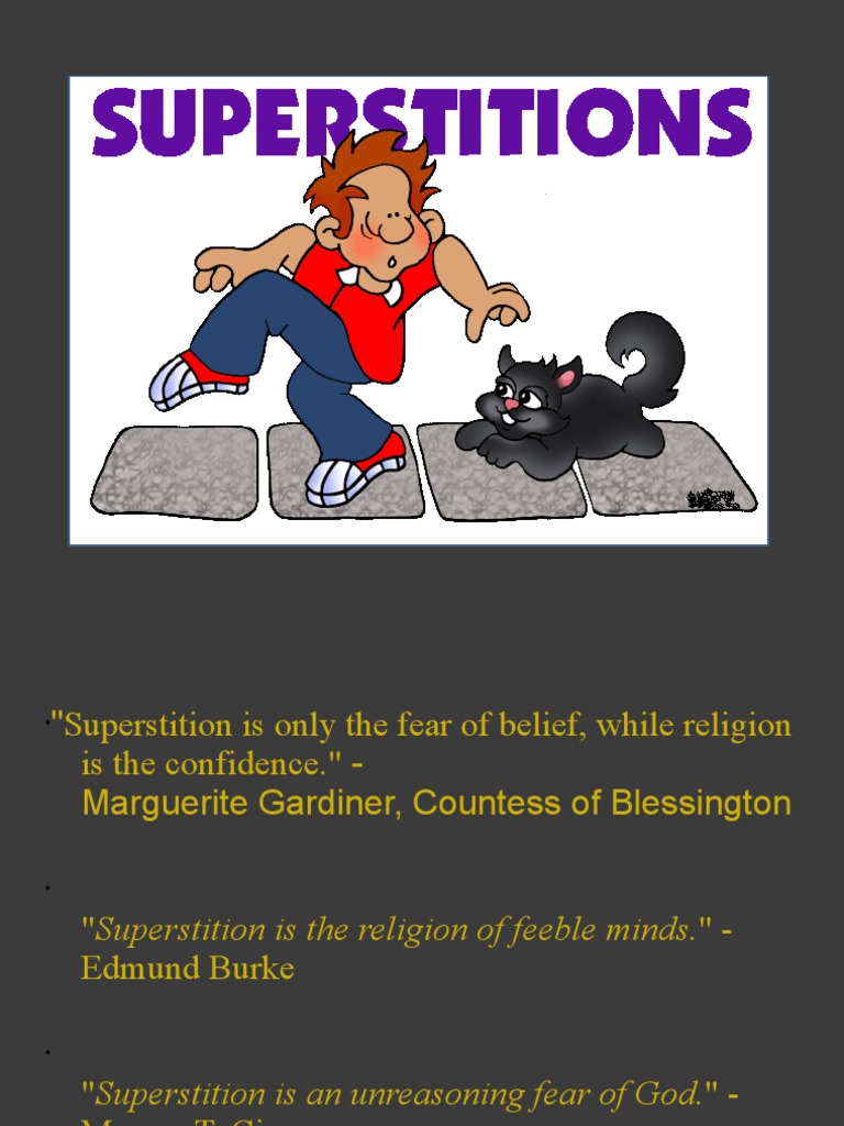 Superstition Power Point Presentation | PDF | Superstitions | Luck