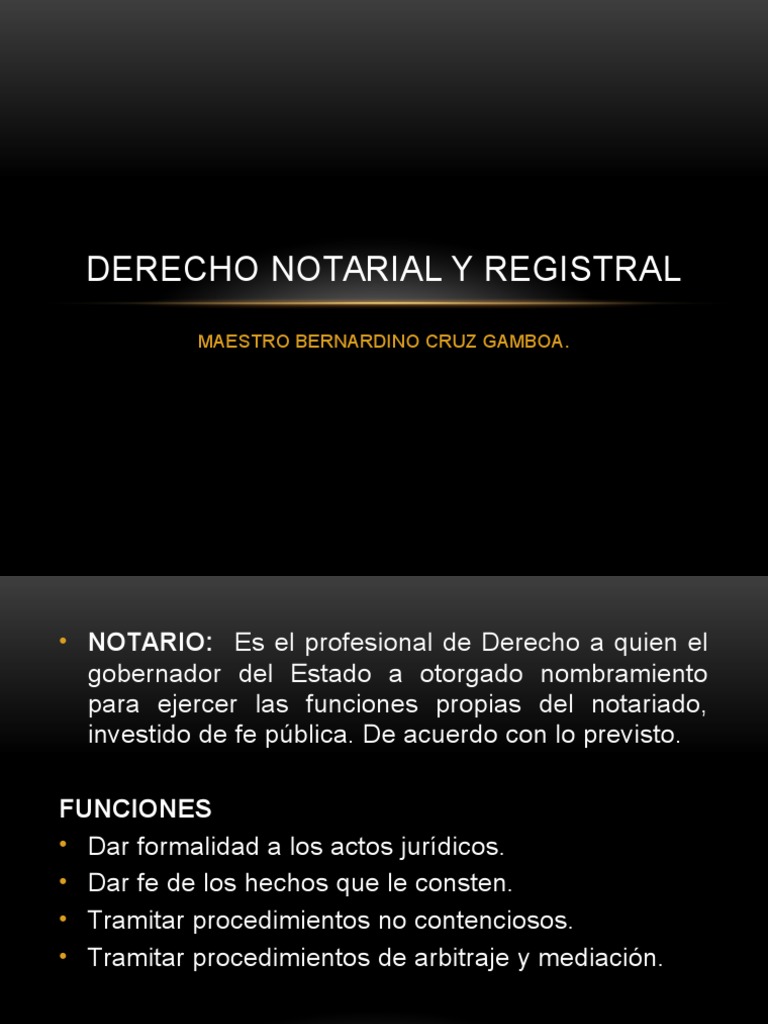 Derecho Notarial y Registral | PDF | Instituciones sociales | Ciencias ...