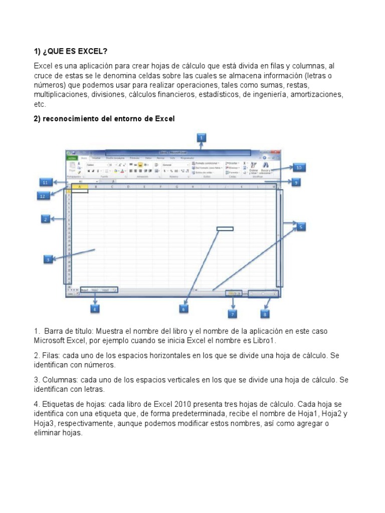 Guia de Excel Kelly | PDF | Hoja de cálculo | Microsoft Excel
