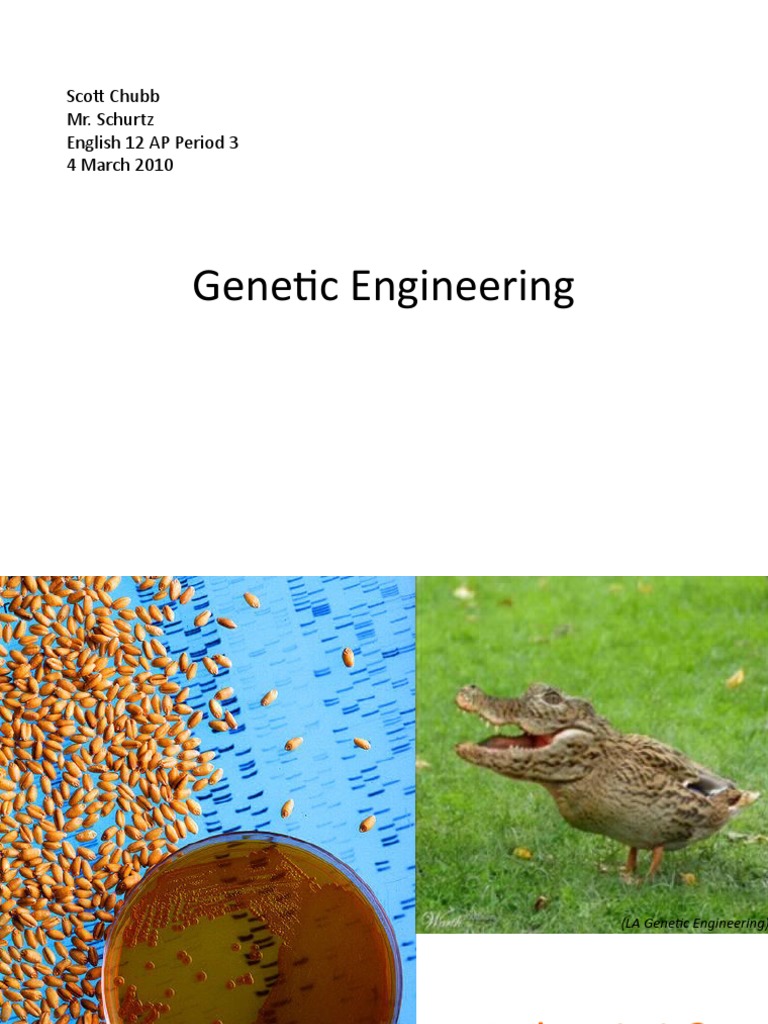 Genetic Engineering - Digital Portfolio SGP | PDF | Genetics | Genetic ...