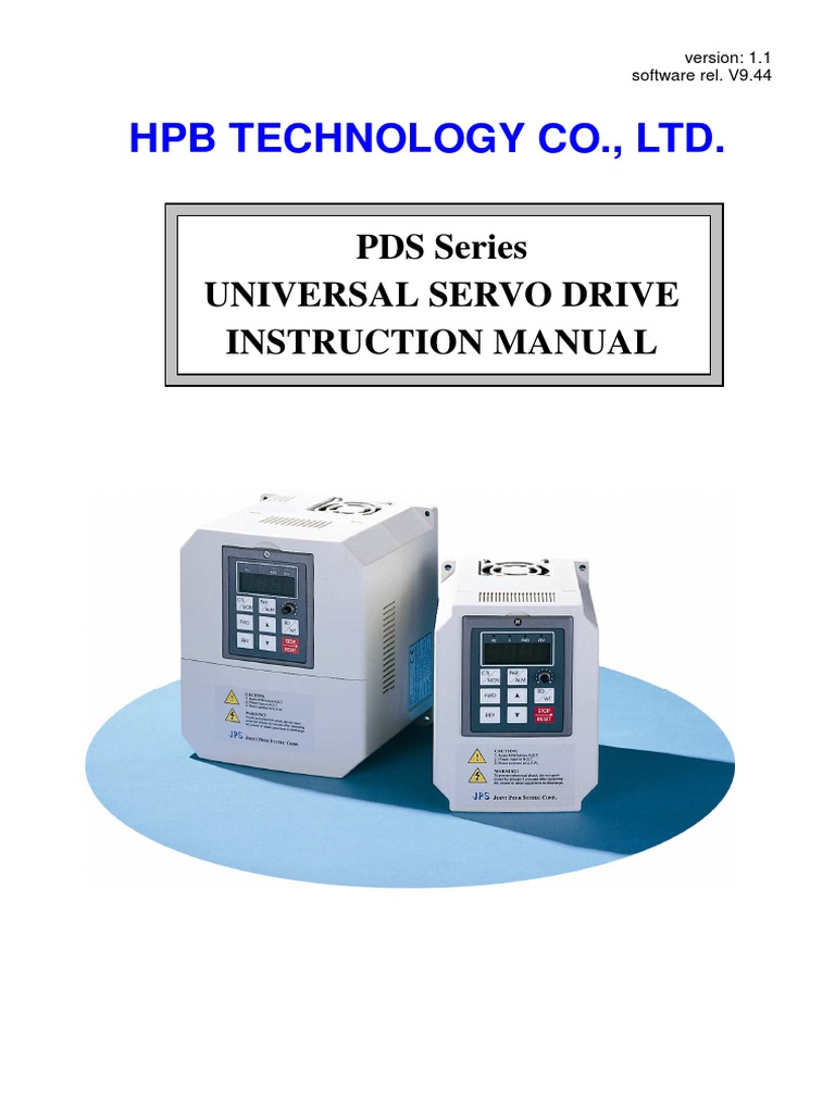 PDS - HPB Servo Manual PDF | PDF | Electric Motor | Servomechanism