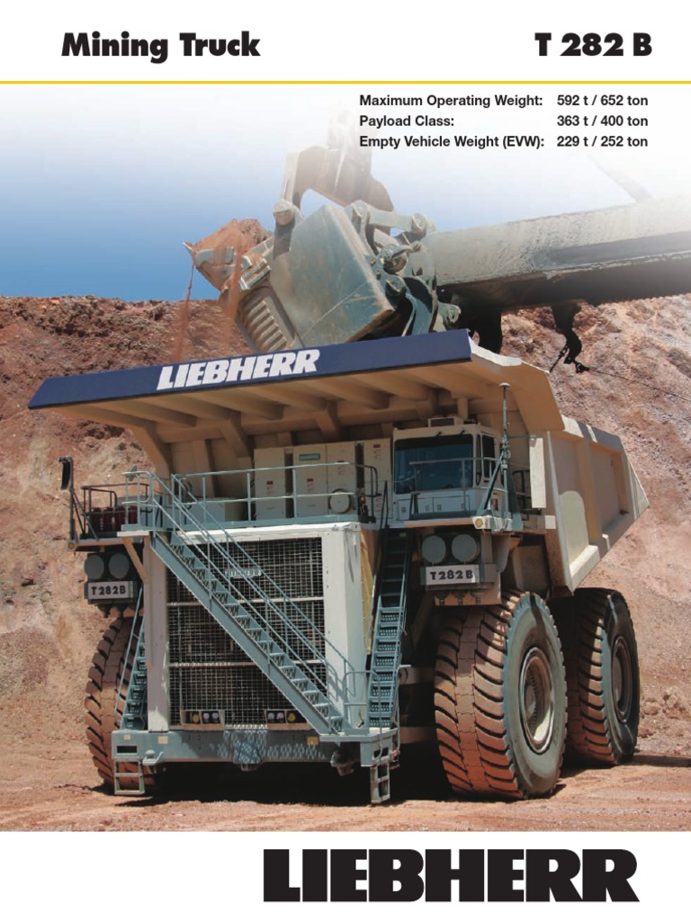 Liebherr T282 B Specifications | PDF | Truck | Suspension (Vehicle)