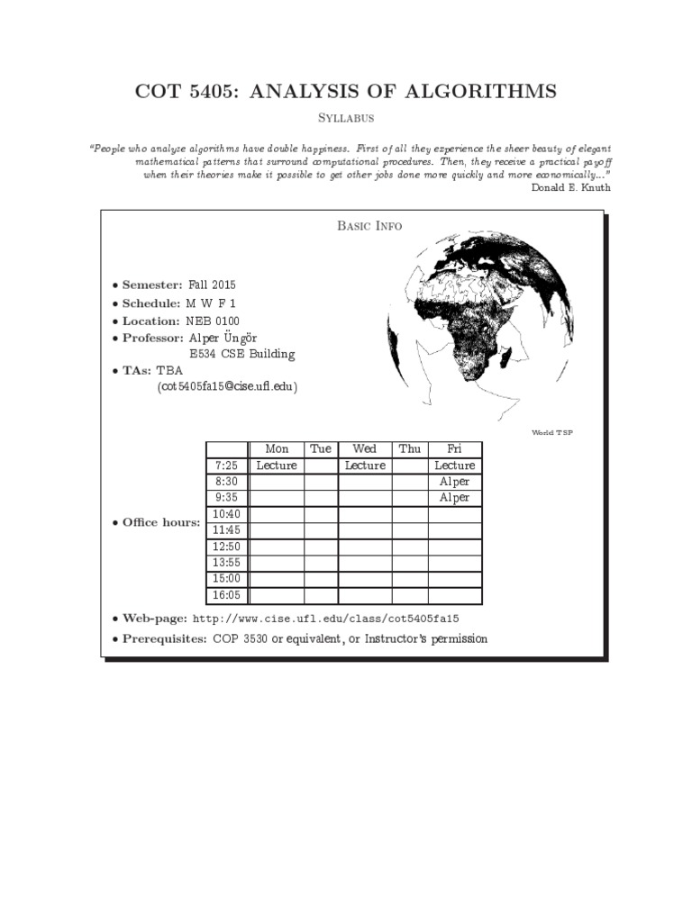 Syllabus AOA | PDF | Algorithms | Discrete Mathematics