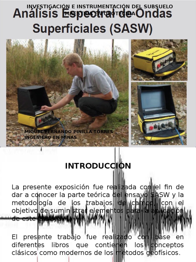 Ensayo SASW | PDF | Olas | Frecuencia