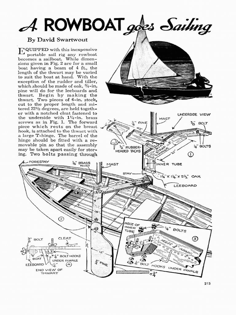 Rowboat to Sailboat Conversion Guide | PDF