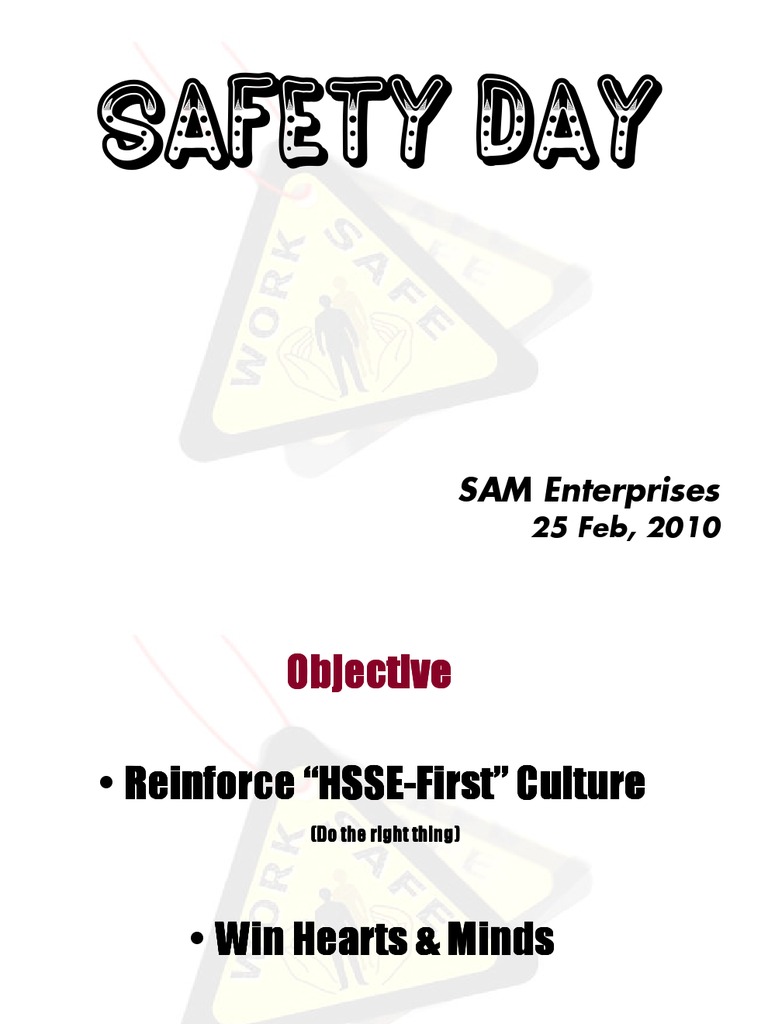 Safety Day: SAM Enterprises | PDF | Safety | Public Sphere