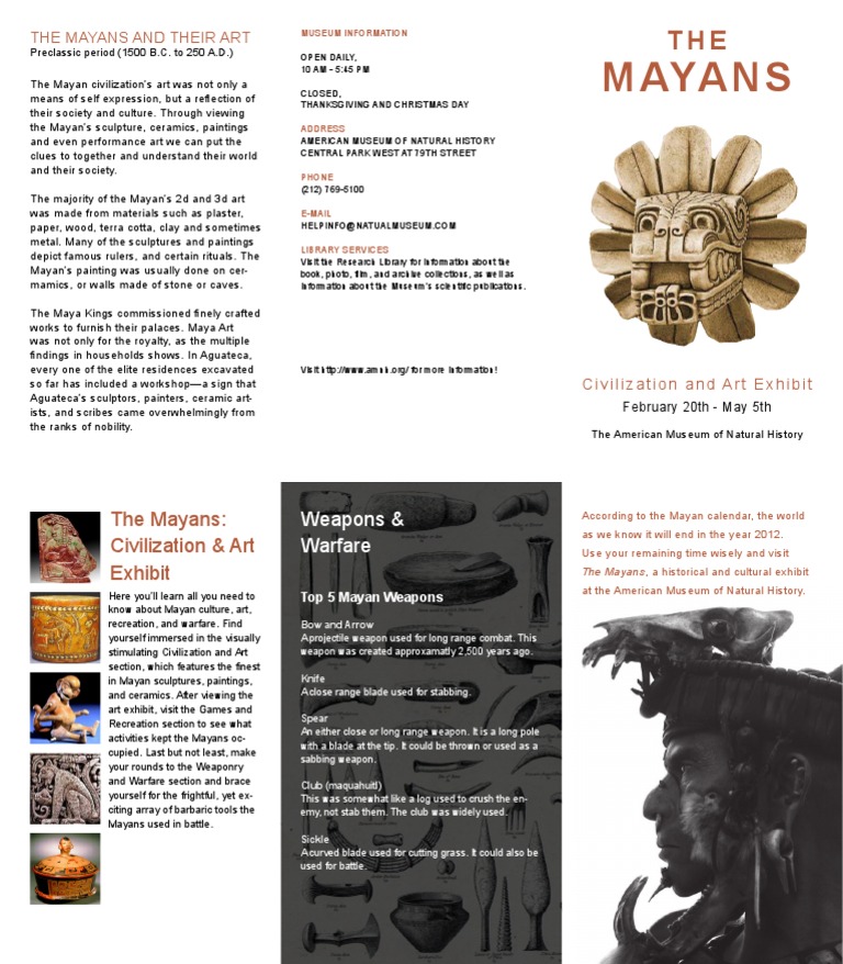 Mayan Civilization and Art Exhibit | PDF | Social Science