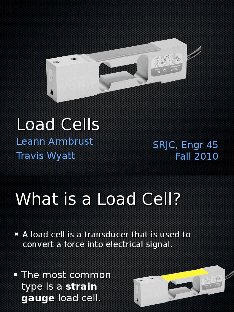 An Overview of Load Cells: Types, Components, Applications, and ...