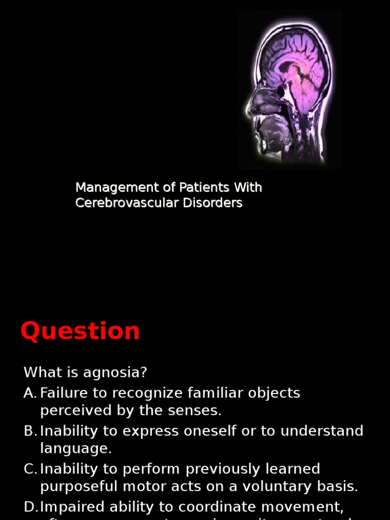 Cerebro Vascular Accident Pdf Stroke Ischemia
