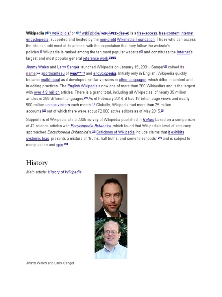 Hello | PDF | Wikipedia | Internet Encyclopedias