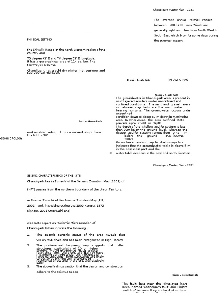 4 Physical Setting AND Planning Concepts: 4.1 Location, Extent AND ...