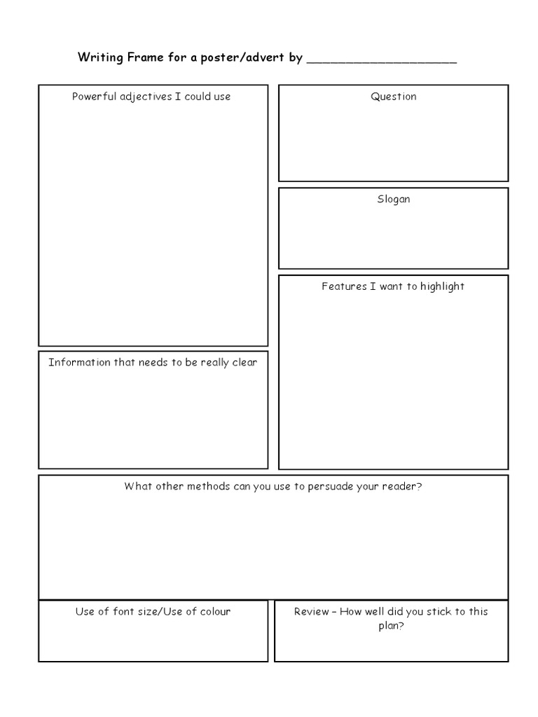 Poster Writing Framework Guide | PDF