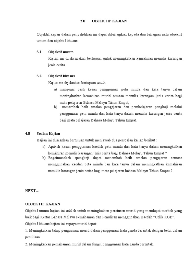 objektif pengajaran karangan - Tim Lee