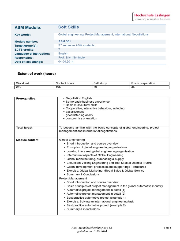 ASM Module:: Soft Skills | PDF | Negotiation | Engineering