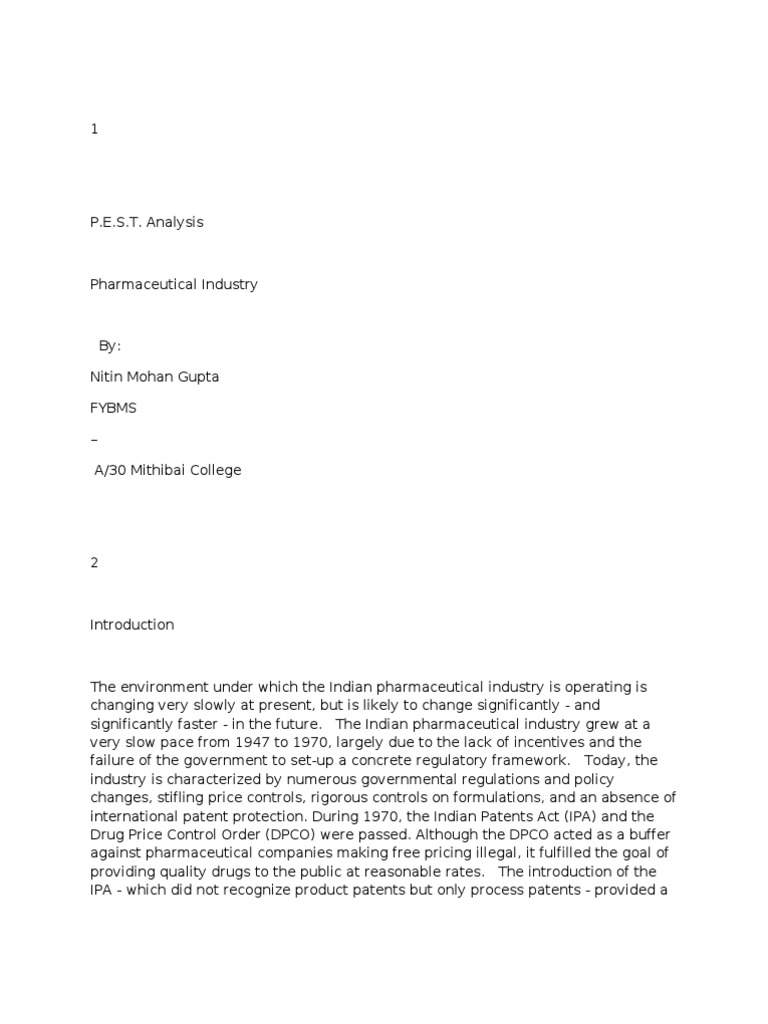 P.E.S.T. Analysis | PDF