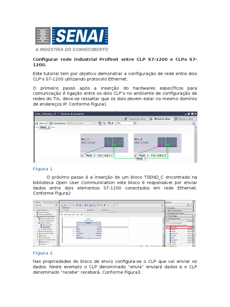 Configurar Rede Industrial Ethernet Entre CLP S7-1200 e S7 1200 | PDF ...