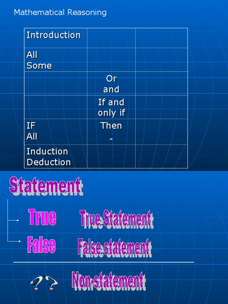 Mathematical Reasoning Form 4 Mathematics | PDF | Triangle | Euclid