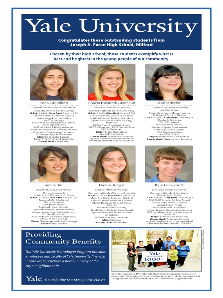 Joseph Foran High School 0904 | PDF | Yale University | University Of ...