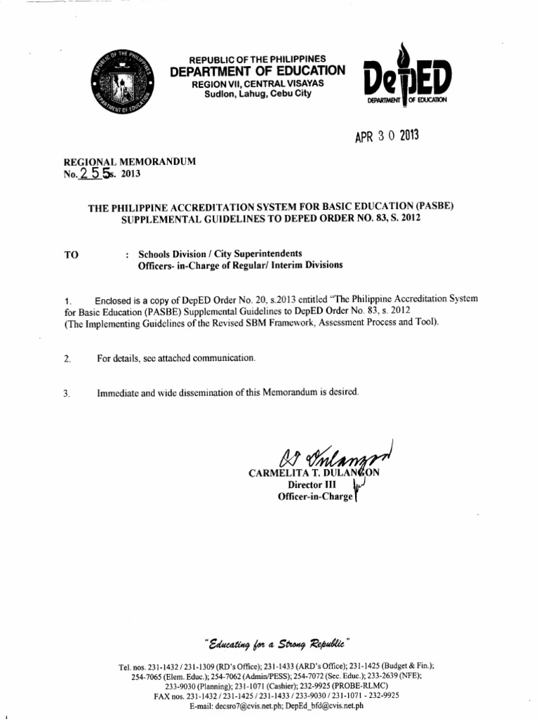 D O No. 2, S. 2013-Revised Implementing Guidelines and Regulations of ...
