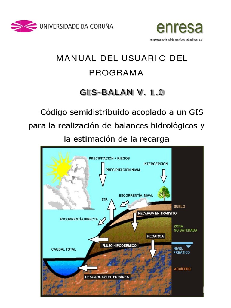 Manual Gis-Balan v1 | PDF | Evapotranspiración | Agua subterránea