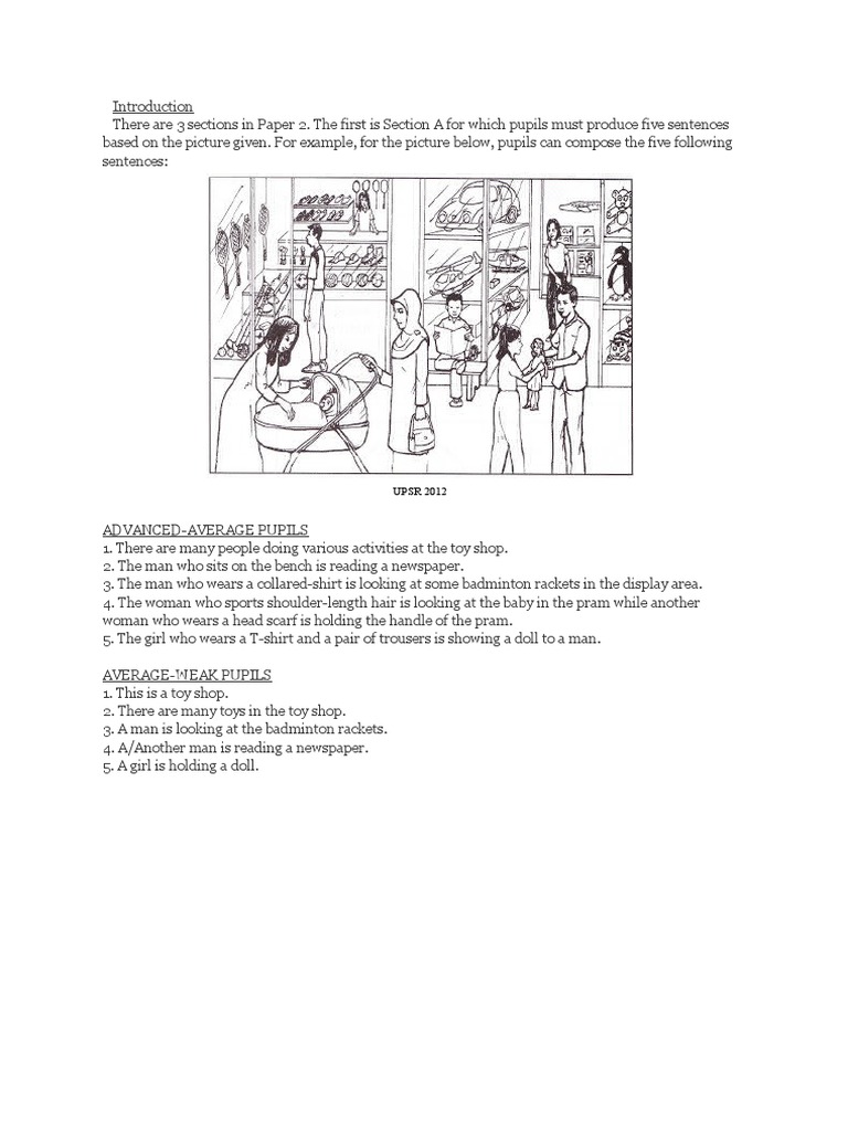 UPSR English Essay Guidelines for Year 6 | PDF