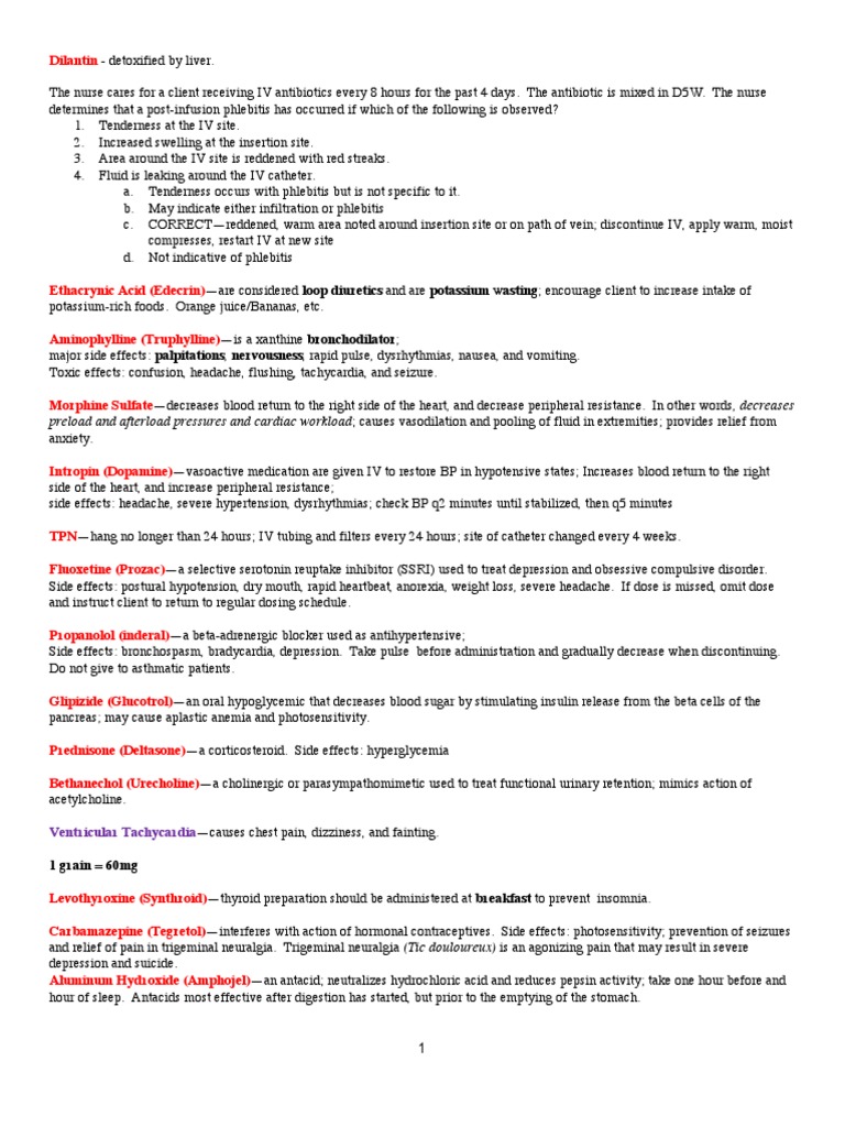 Nclex Notes | PDF | Congenital Heart Defect | Heart Failure