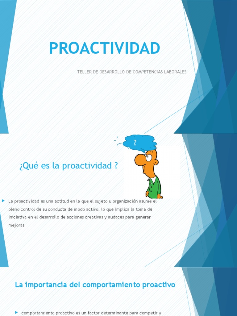 Proactividad | PDF | Toma de decisiones | Ciencias del comportamiento