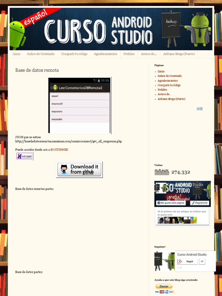 Curso Android Studio - Base de Datos Remota | PDF | Postgre Sql ...