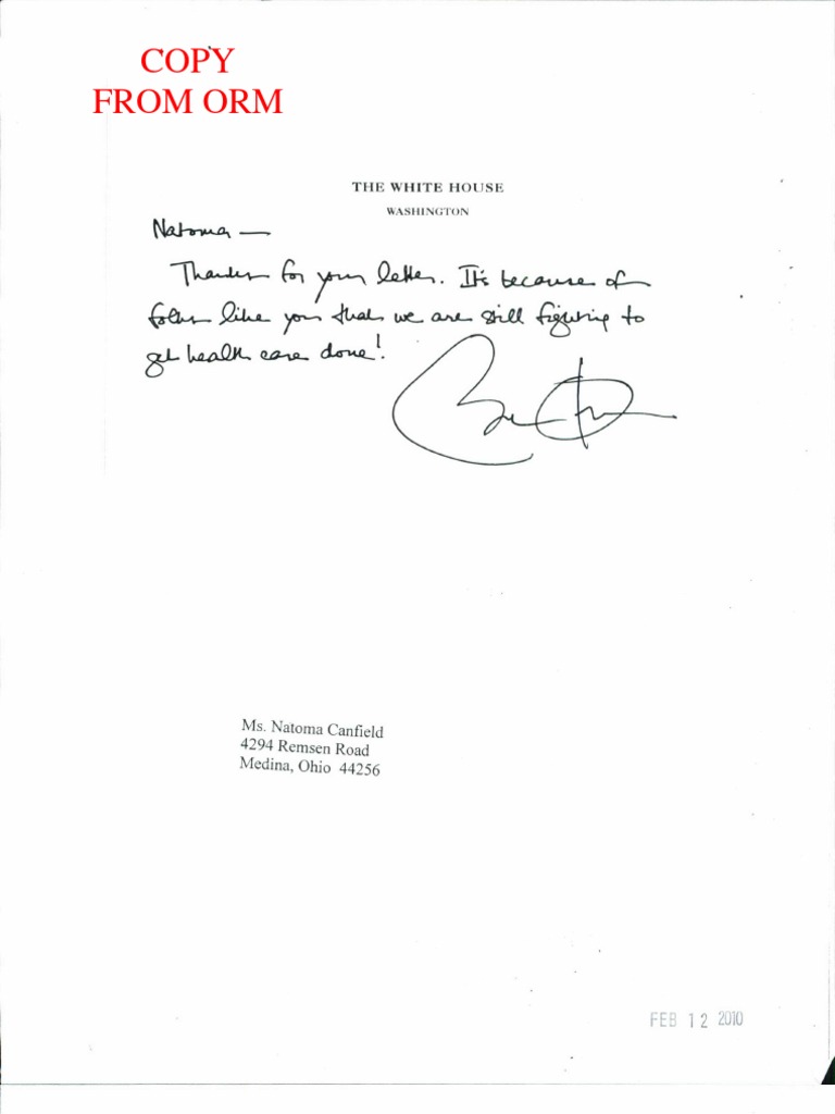 Copy From Orm: Ms. Natoma Canfield 4294 Remsen Road Medina, Ohio | PDF ...