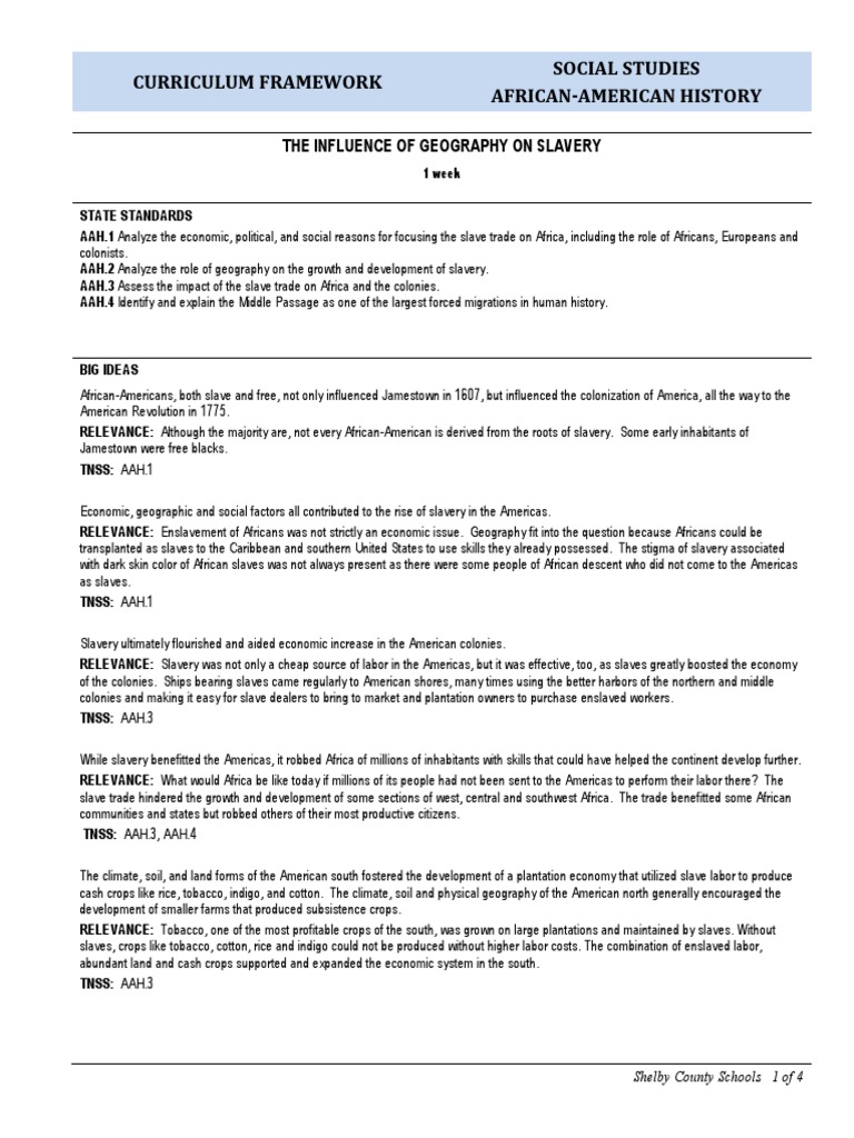 African American History | PDF | Slavery In The United States ...