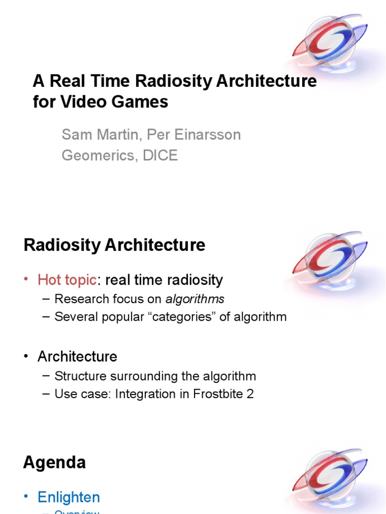 Siggraph Realtime Radiosity Architecture | PDF | Rendering (Computer Graphics) | Computer Graphics