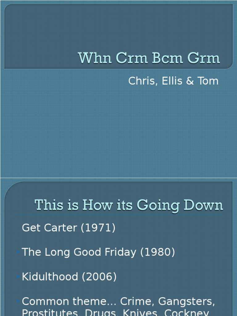 British Gangster PP | PDF