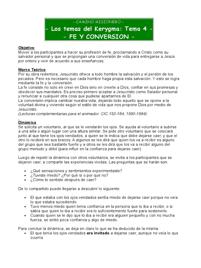 Fe y Conversion | PDF | Fe | Salvación