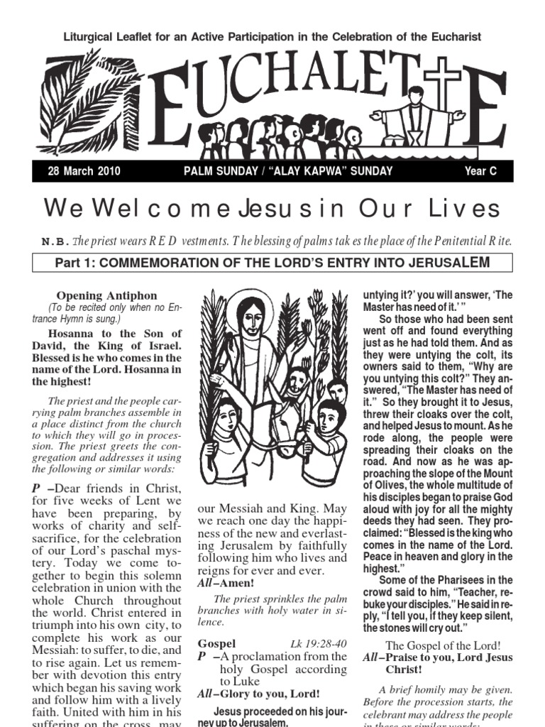 Liturgical Leaflet For An Active Participation in | PDF | Pontius ...