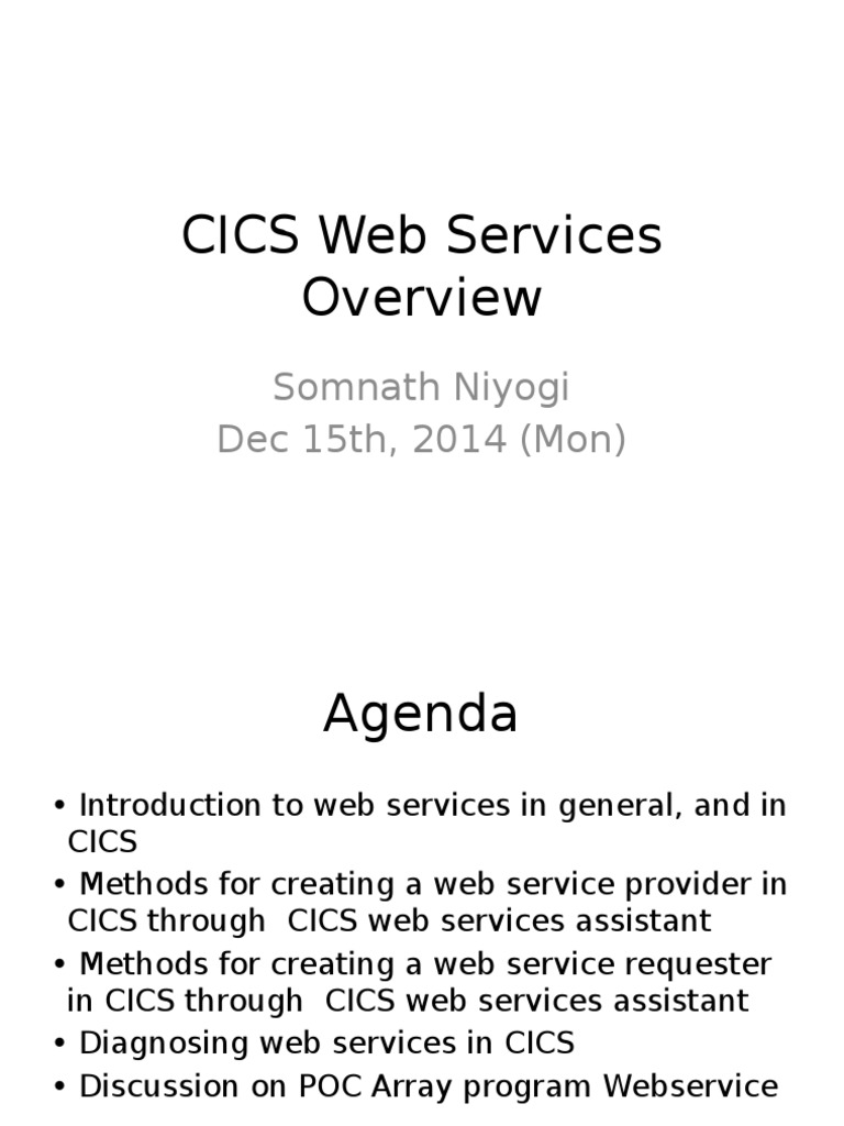 CICS Web Services Guide | PDF | Web Service | Soap