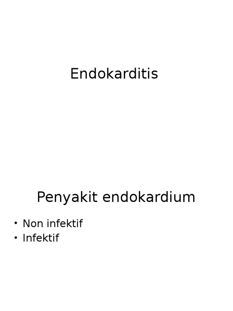 Endokarditis Non Infektif | PDF | Sains & Matematika