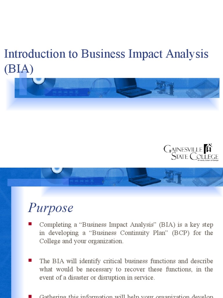 Introduction to BIA | Business Continuity | Business Process