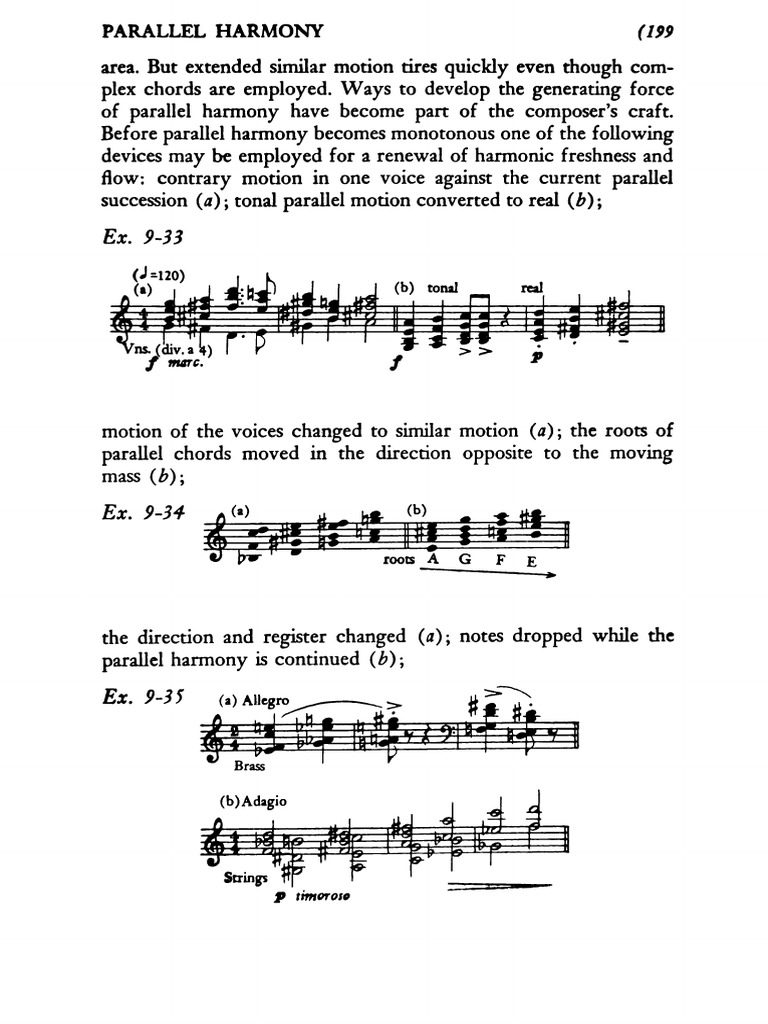 Parallel Harmony Examples | PDF