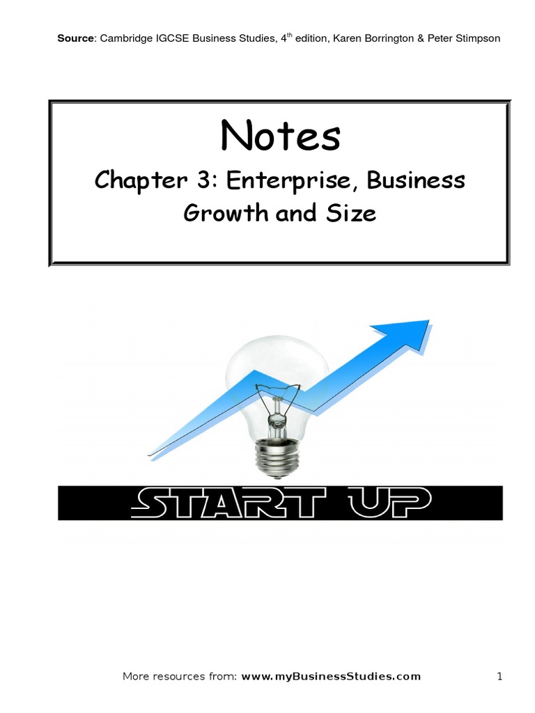Enterprise Growth and Business Size | PDF | Career & Growth | Business