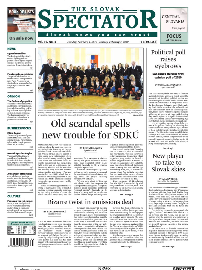 Slovak Spectator 1604 | PDF | Slovakia