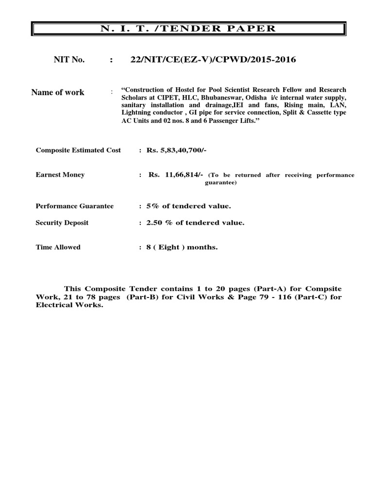 Tender | PDF | Guarantee | Banks