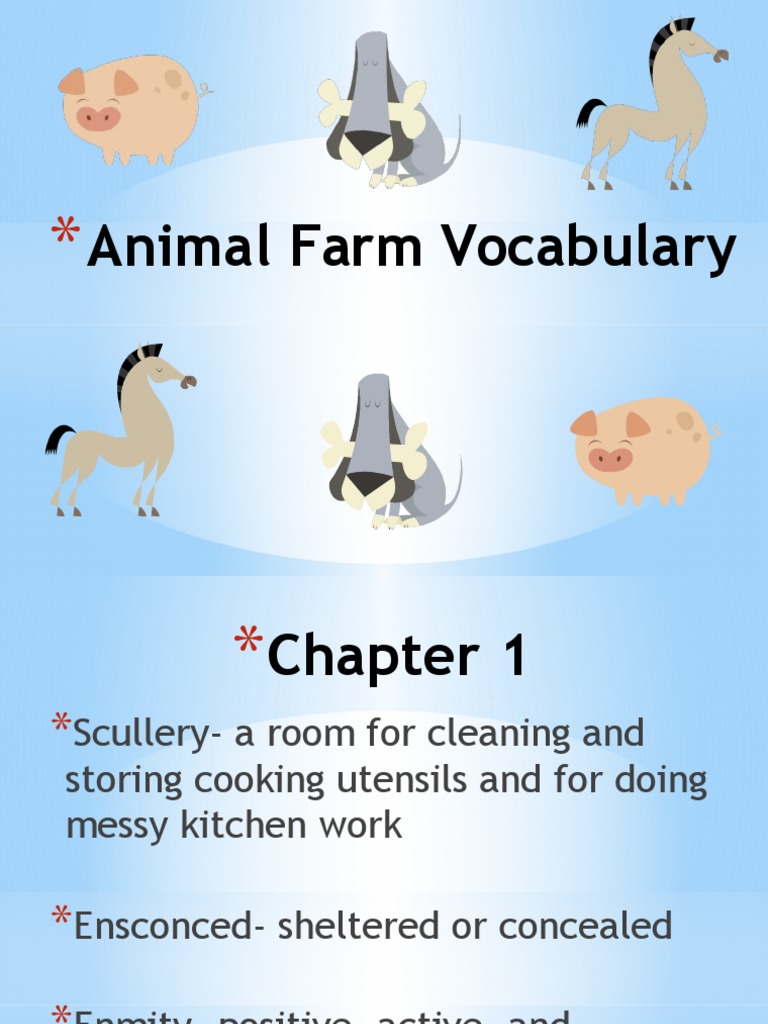 Animal Farm Vocab | PDF