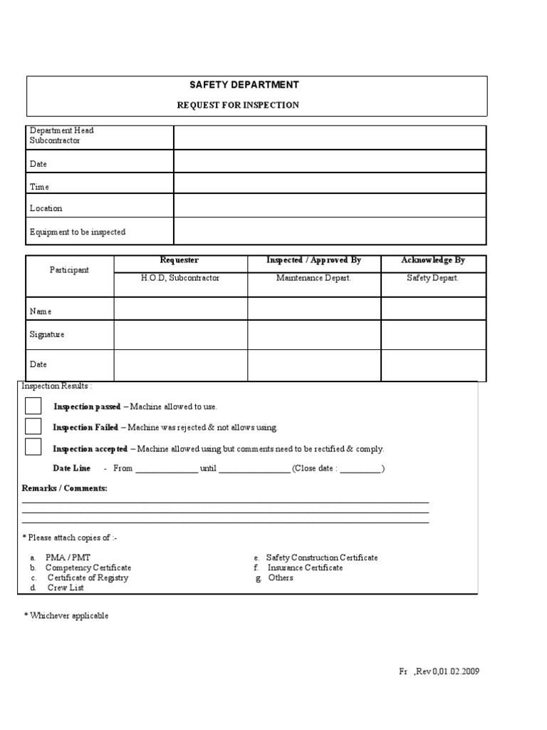 Safety Department Checklist Format | Download Free PDF | Crane (Machine ...