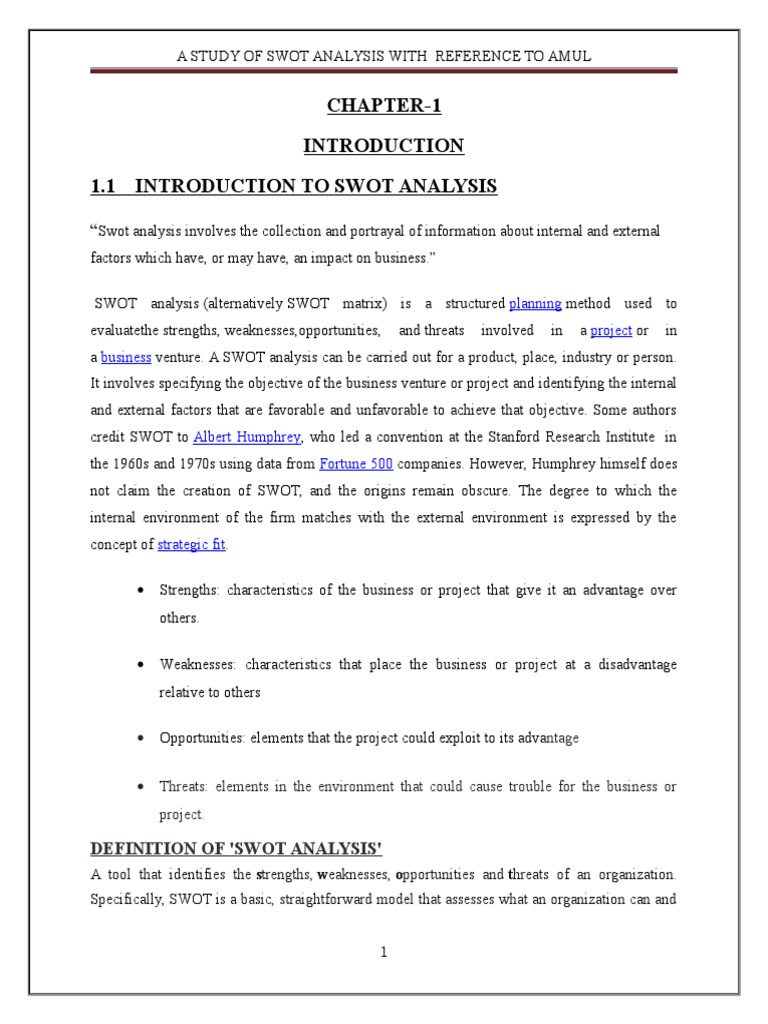 SWOT Analysis of Amul Study | PDF | Swot Analysis | Economies
