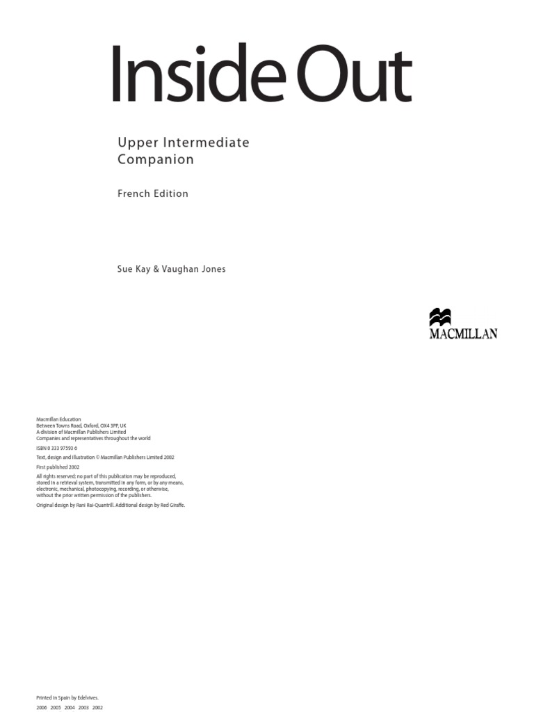 InsideOut Upp Int French Language Companion | PDF | Verb | Noun