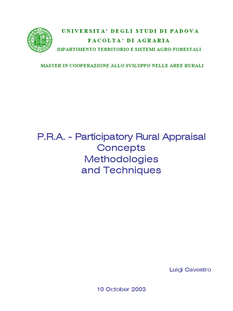 Participatory Rural Appraisal | Download Free PDF | Interview ...