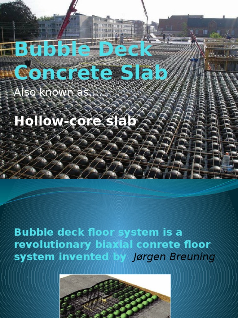 Bubble Deck Concrete Slab Overview | PDF | Manmade Materials | Concrete
