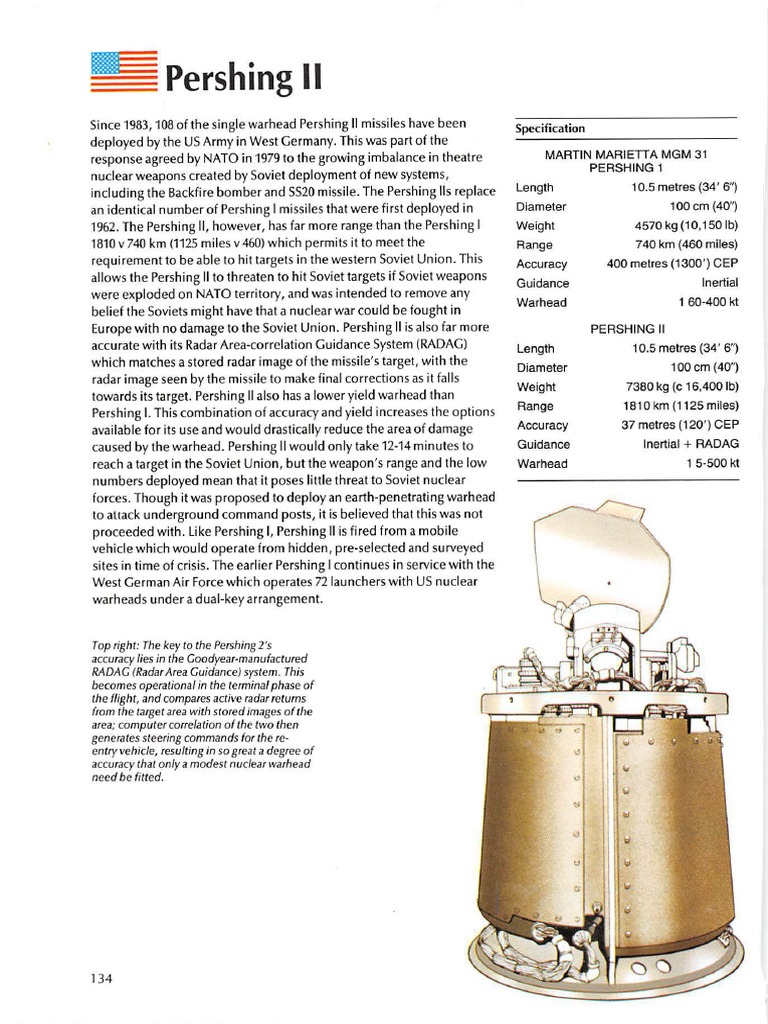 Pershing II Changing Face of Nuclear Warfare | PDF | Nuclear Warfare ...