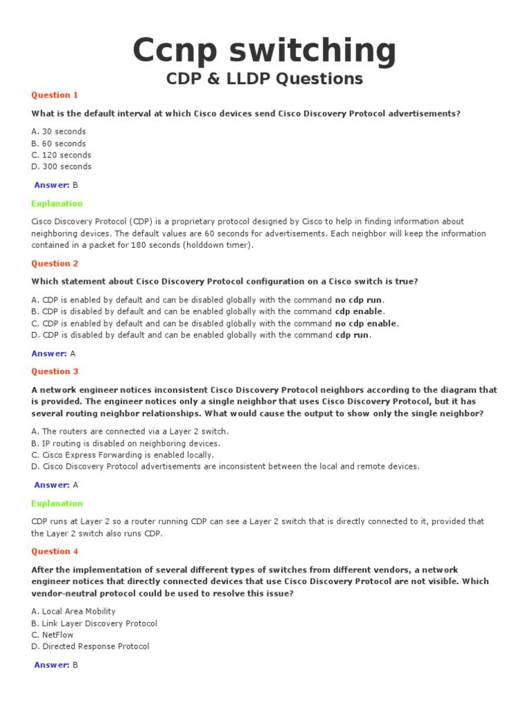 Switch With Ans &expl | PDF | Network Switch | Computer Network