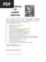 El Acertijo de Einstein. ¡Con Solucion! | PDF | café | Té